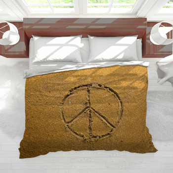 Peace sign Comforters, Duvets, Sheets & Sets | Custom