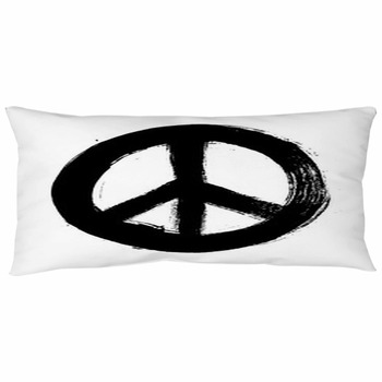 Peace sign Throw Pillows, Shams & Pillow Cases