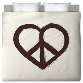 Peace sign Comforters, Duvets, Sheets & Sets | Custom