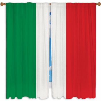 Italian flag Curtains & Drapes | Black Out | Custom Sizes