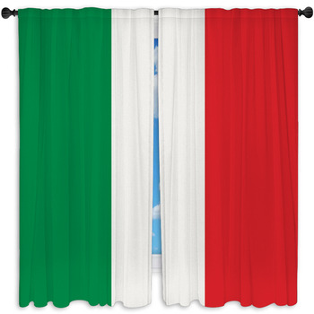 Italian flag Drapes & Window Treatments | Black Out | Custom Sizes