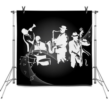 Jazz Photo Backdrops | Available in Ultra Large Custom Sizes