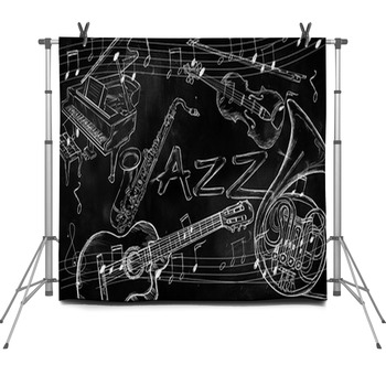 Jazz Photo Backdrops | Available in Ultra Large Custom Sizes