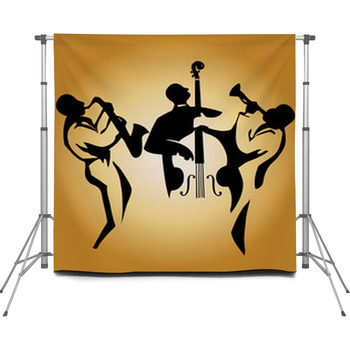 Jazz Photo Backdrops | Available in Ultra Large Custom Sizes