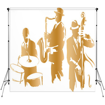 Jazz Photo Backdrops | Available in Ultra Large Custom Sizes