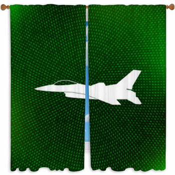 Jet fighter Window Curtains & Drapes | Black Out | Custom Sizes