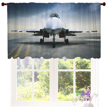 Jet fighter Window Curtains & Drapes | Black Out | Custom Sizes