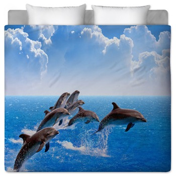 Dolphin Comforters, Duvets, Sheets & Sets | Custom