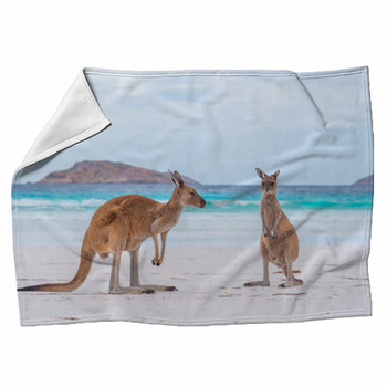Kangaroo Fleece Blanket Throws | Free Personalization