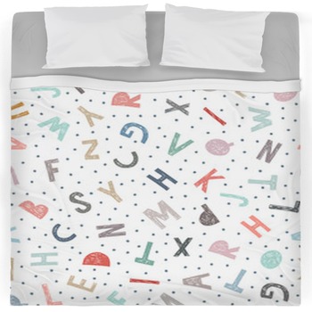 Alphabet Comforters, Duvets, Sheets & Sets | Personalized