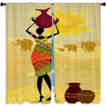 African Drapes & Window Treatments | Black Out | Custom Sizes