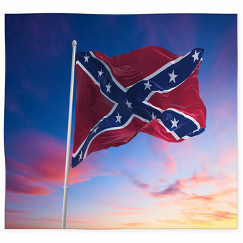 Rebel flag Area Rugs & Custom Size Floor Mats