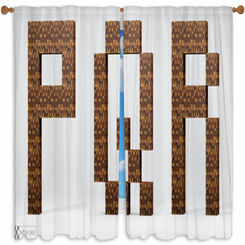 Minecraft Curtains & Drapes | Black Out | Custom Sizes