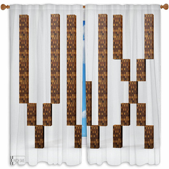 Minecraft Curtains & Drapes | Black Out | Custom Sizes
