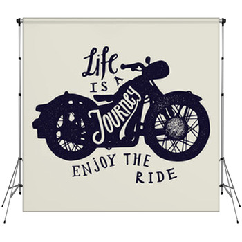 Motorcycle Photo Backdrops | Available in Super Large Custom Sizes
