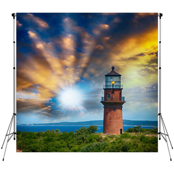 Lighthouse Photographer Backdrops | Available in Ultra Large Custom Sizes