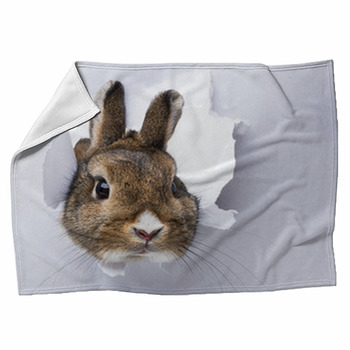 Bunny Fleece Blanket Throws | Free Personalization
