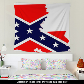 Confederate rebel flag Wall Decor | Murals | Tapestry | Posters ...