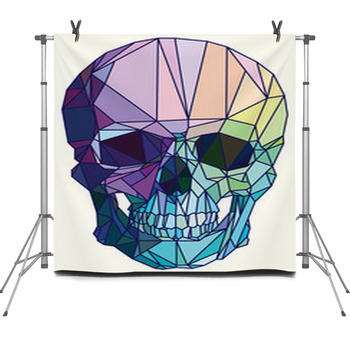 Skull Photographer Backdrops | Available in nearly ANY Custom Sizes