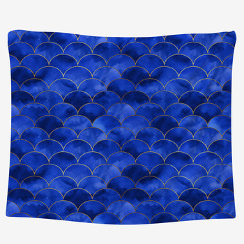 Black and blue Fabric by the Yard | Available in Very Large Custom Sizes