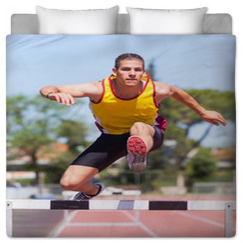 Track Comforters, Duvets, Sheets & Sets | Custom