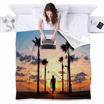 Skateboard Comforters, Duvets, Sheets & Sets | Custom