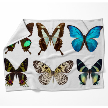 Butterfly Fleece Blanket Throws | Free Personalization