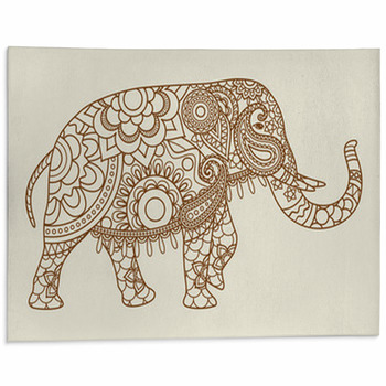 Elephant Area Rugs & Custom Size Floor Mats