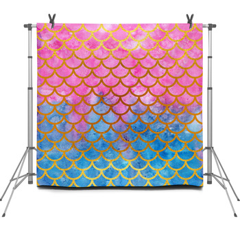 Mermaid Custom Backdrops | Available in Very Large Custom Sizes
