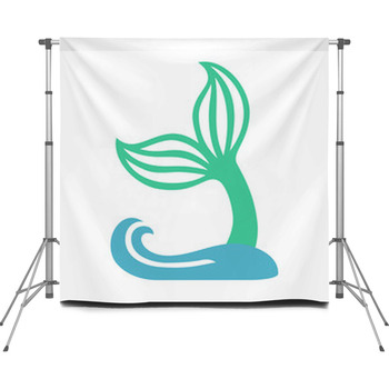 Mermaid Custom Backdrops | Available in Very Large Custom Sizes