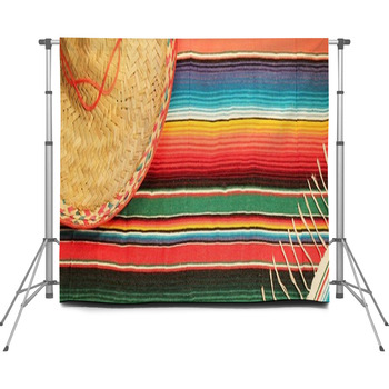 Mexican style Photo Backdrops | Available in Ultra Large Custom Sizes