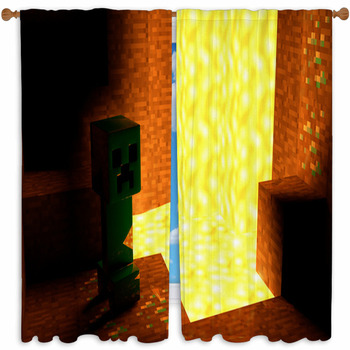 Minecraft Curtains & Drapes | Black Out | Custom Sizes