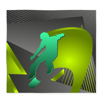 Skateboard Area Rugs & Custom Size Floor Mats