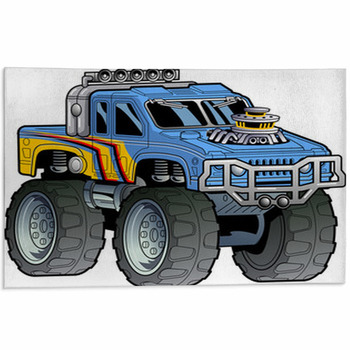 Monster truck Area Rugs & Custom Size Floor Mats