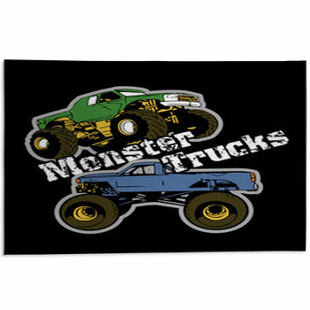 Monster truck Area Rugs & Custom Size Floor Mats