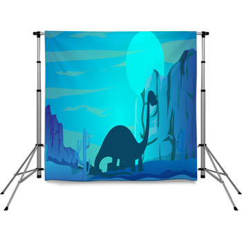 Dinosaur Photo Backdrops | Available in Very Large Custom Sizes