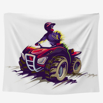 Atv quad Fabric by the Yard | Available in Very Large Custom Sizes