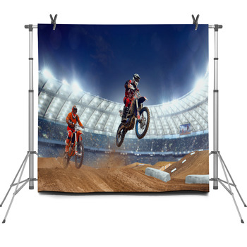 Motocross Custom Backdrops | Available in Super Large Custom Sizes