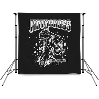 Motocross Custom Backdrops | Available in Super Large Custom Sizes