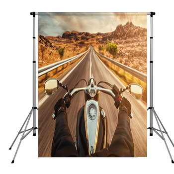 Motorcycle Photo Backdrops | Available in Super Large Custom Sizes