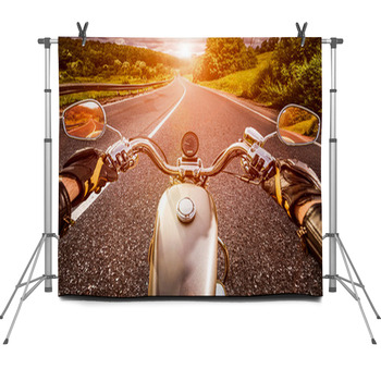 Motorcycle Photo Backdrops | Available in Super Large Custom Sizes