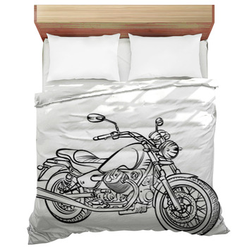 Motorcycle Comforters, Duvets, Sheets & Sets | Custom
