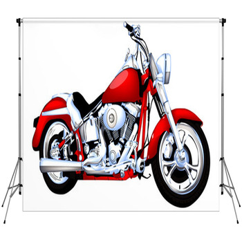 Motorcycle Photo Backdrops | Available in Super Large Custom Sizes