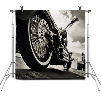 Motorcycle Photo Backdrops | Available in Super Large Custom Sizes