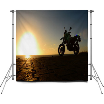 Motorcycle Photo Backdrops | Available in Super Large Custom Sizes