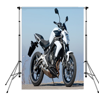 Motorcycle Photo Backdrops | Available in Super Large Custom Sizes