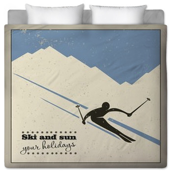Ski Comforters, Duvets, Sheets & Sets | Personalized