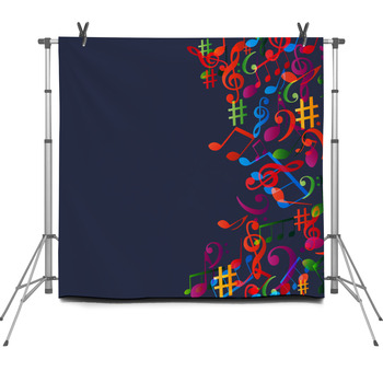 Music Custom Backdrops | Available in nearly ANY Custom Sizes