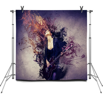 Music Custom Backdrops | Available in nearly ANY Custom Sizes