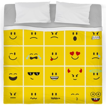Smiley face Comforters, Duvets, Sheets & Sets | Personalized